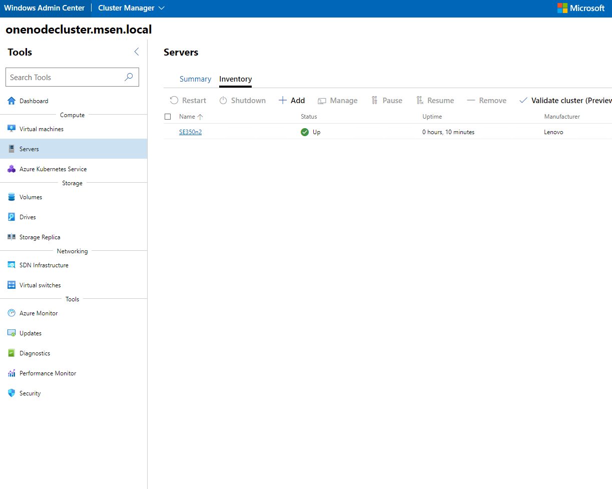 Deploying A Single Node Cluster Of Azure Stack Hci On Thinkagile Mx